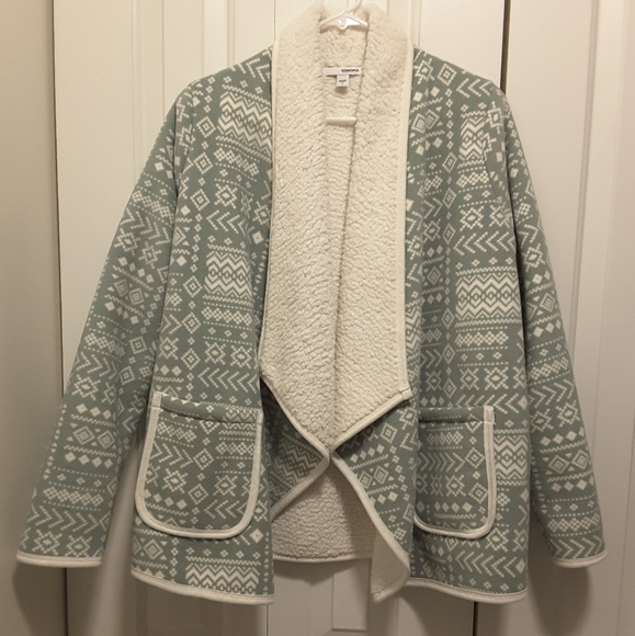 Sonoma | Jackets & Coats | Sonoma Womans Size Small Jacket Cozy Fuzzy ...